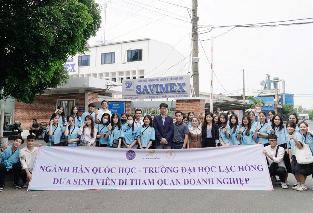 Ngành Hàn Quốc học tổ chức đưa sinh viên đi tham quan Công ty Savimex ...